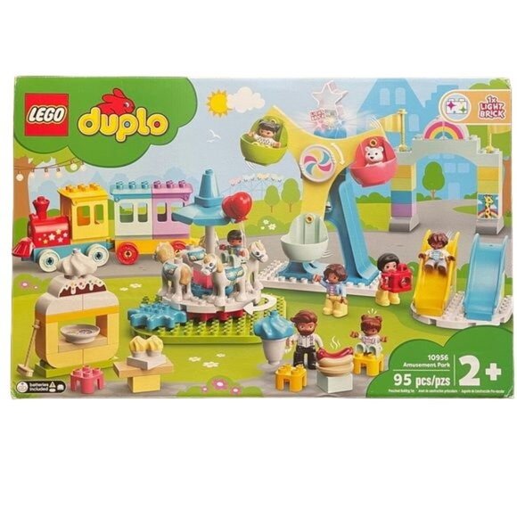 Lego | Toys | Lego Duplo 956 Town Amusement Park Pastel Train Slides ...